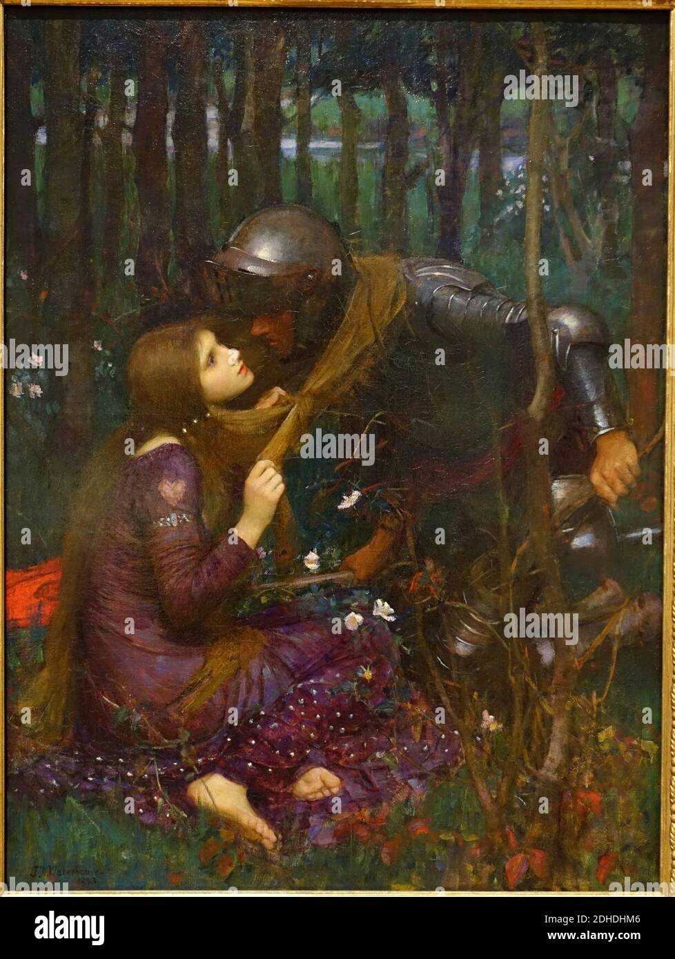 La Belle Dame Sans Merci, by John William Waterhouse, 1893, oil on ...