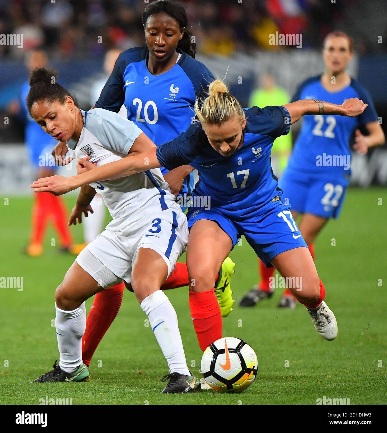 England 's Demi Stokes during the International friendly match between ...