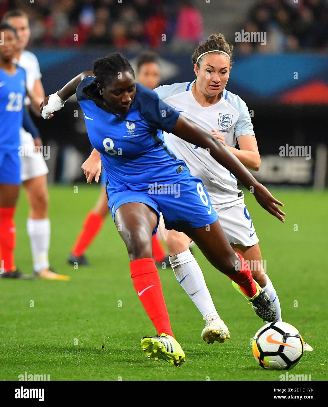 France 's Hawa Sissoko during the International friendly match between France and England held ...