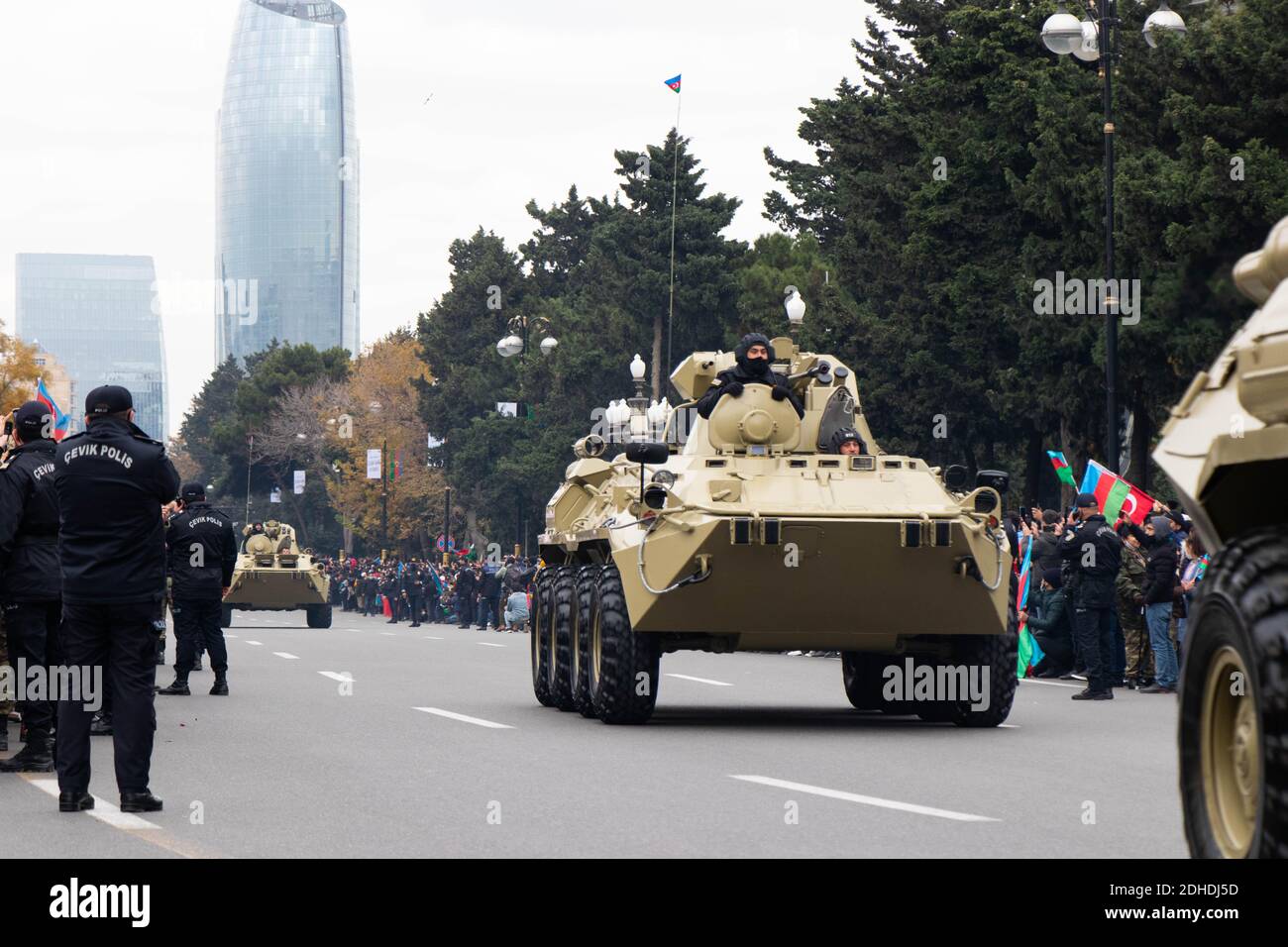 The Victory Parade in baku - Azerbaijan: 10 December 2020. power ...