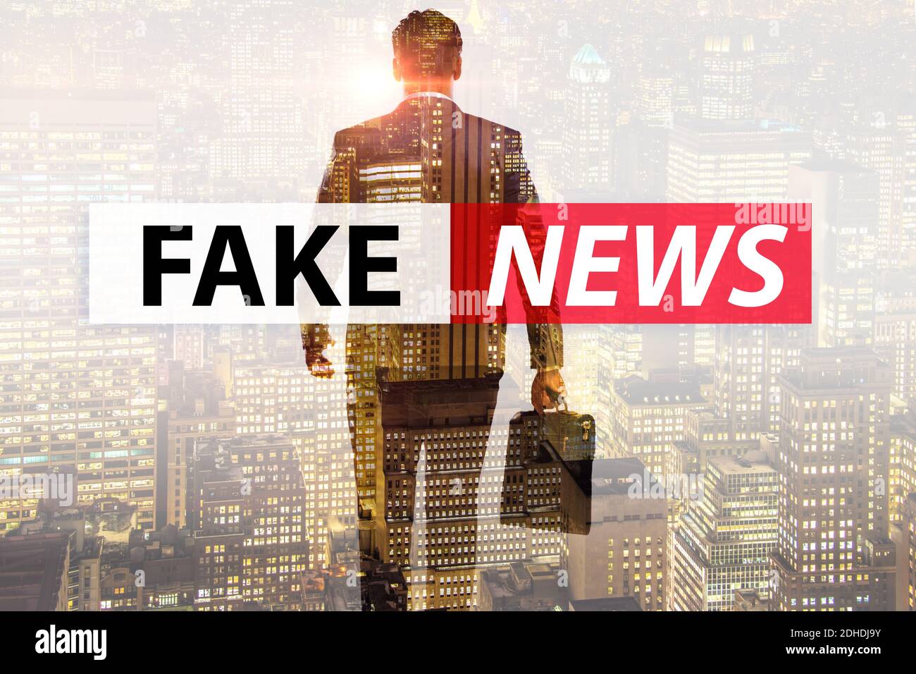 Fake news concept in information manipulation concept Stock Photo - Alamy
