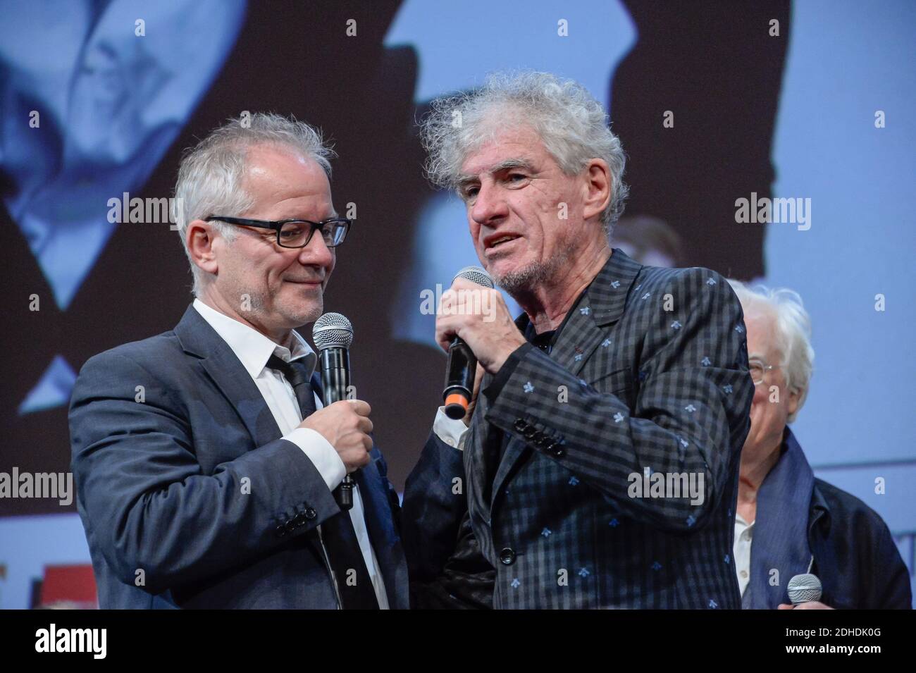 Thierry Fremaux and Christopher Doyle attending the closing ceremony of ...
