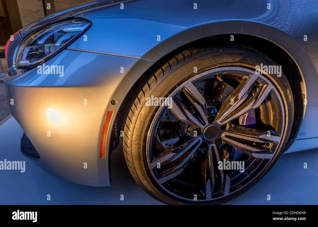 Car show with modern cars and new models on display Stock Photo - Alamy