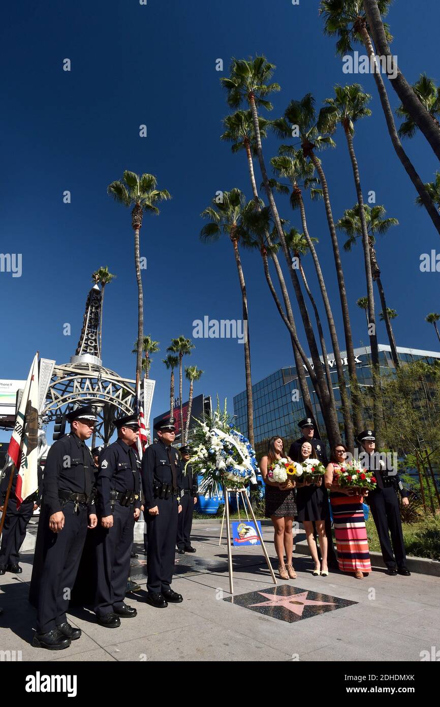 The unveiling ceremony of the LAPD Hollywood star honring the Los ...