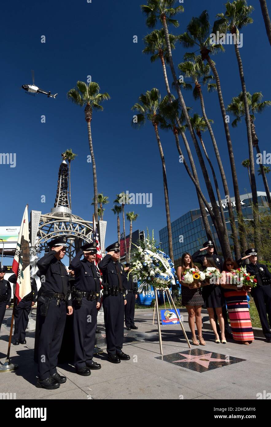The unveiling ceremony of the LAPD Hollywood star honring the Los ...