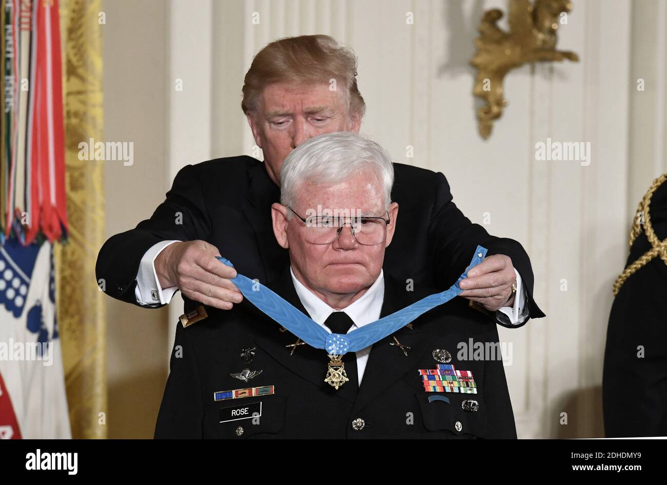 U.S. President Donald Trump presents the Medal of Honor to Vietnam war ...