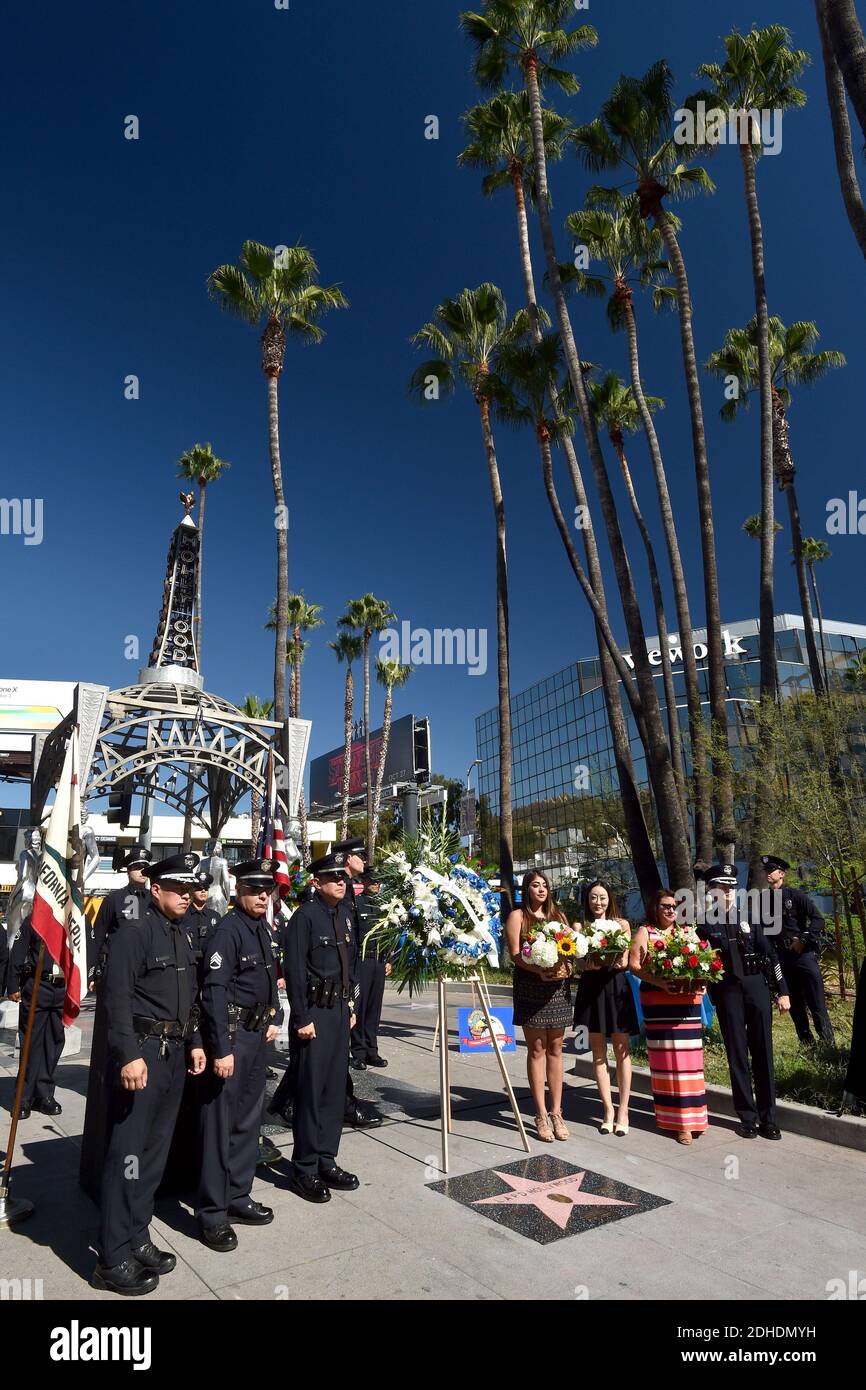 The unveiling ceremony of the LAPD Hollywood star honring the Los ...