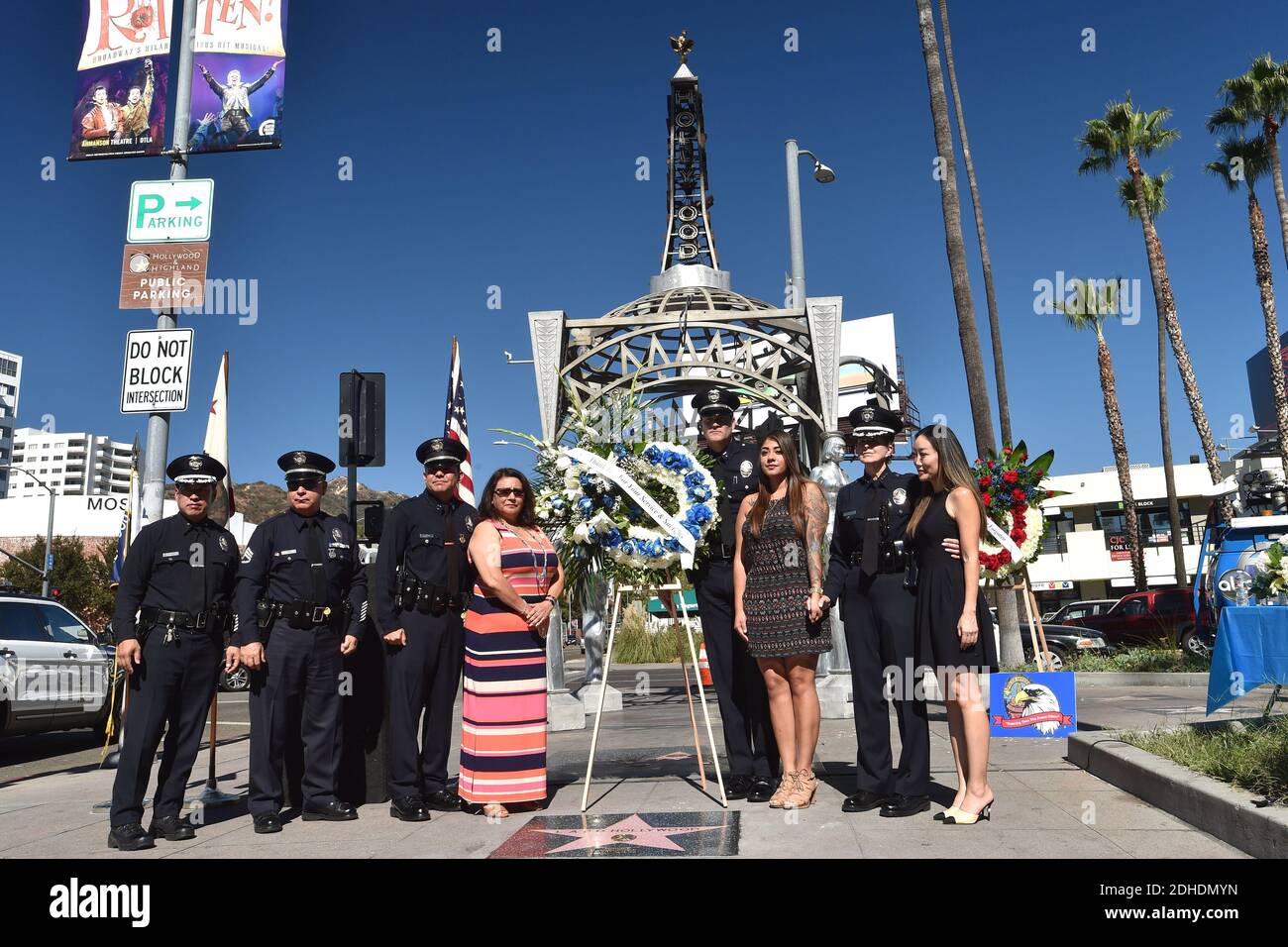 The unveiling ceremony of the LAPD Hollywood star honring the Los ...