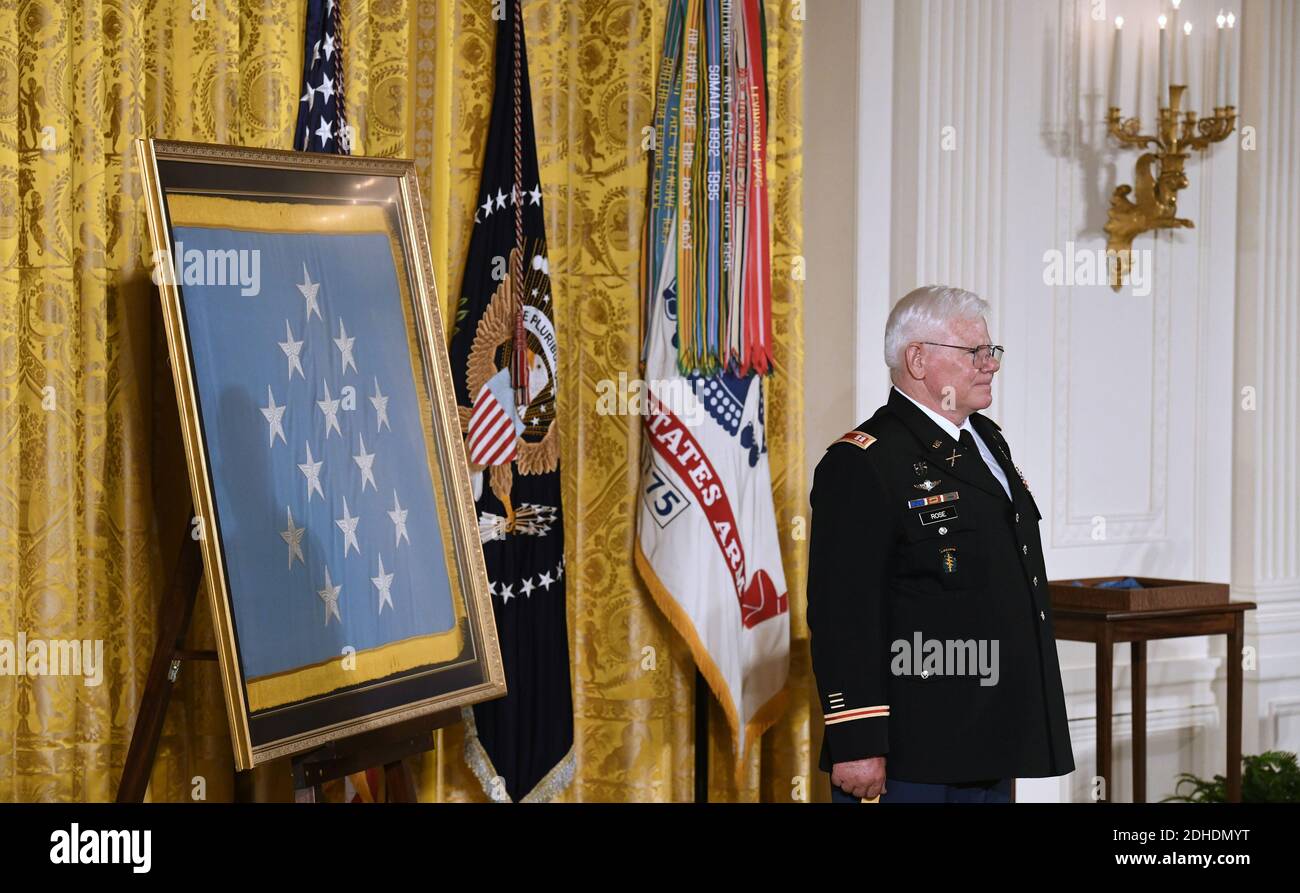U.S. President Donald Trump presents the Medal of Honor to Vietnam war ...