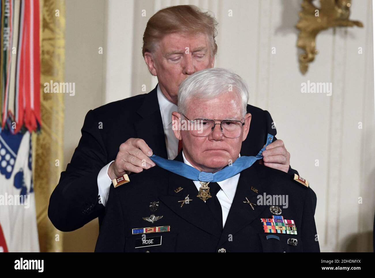 U.S. President Donald Trump presents the Medal of Honor to Vietnam war ...