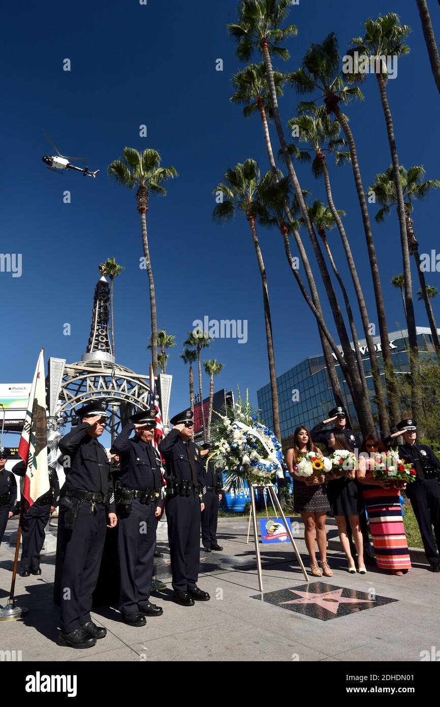 The unveiling ceremony of the LAPD Hollywood star honring the Los ...