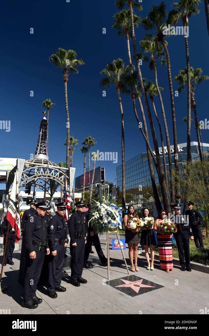 The unveiling ceremony of the LAPD Hollywood star honring the Los ...