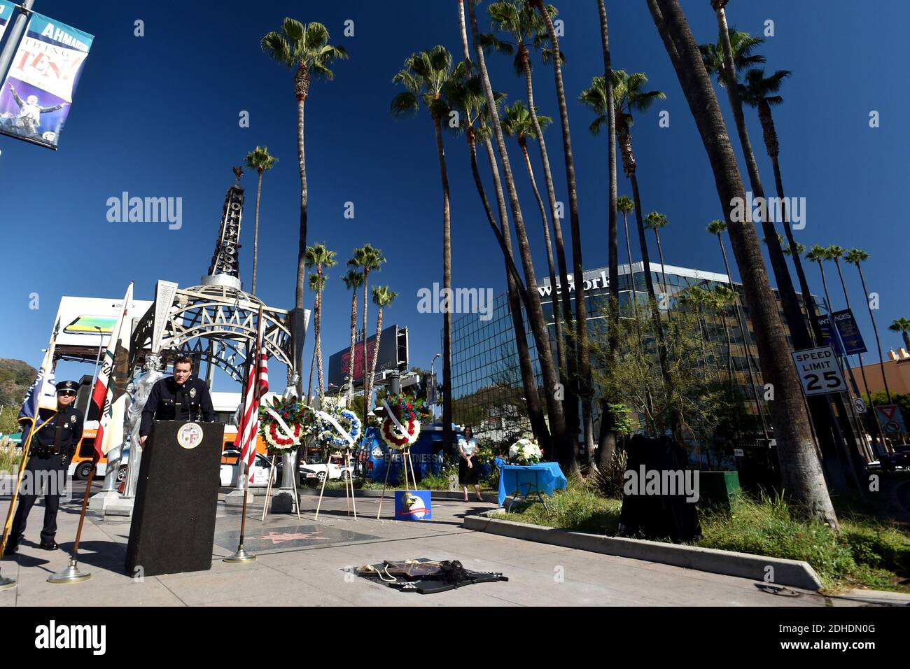 Cory Palka Captain III Hollywood Division attends the unveiling ...