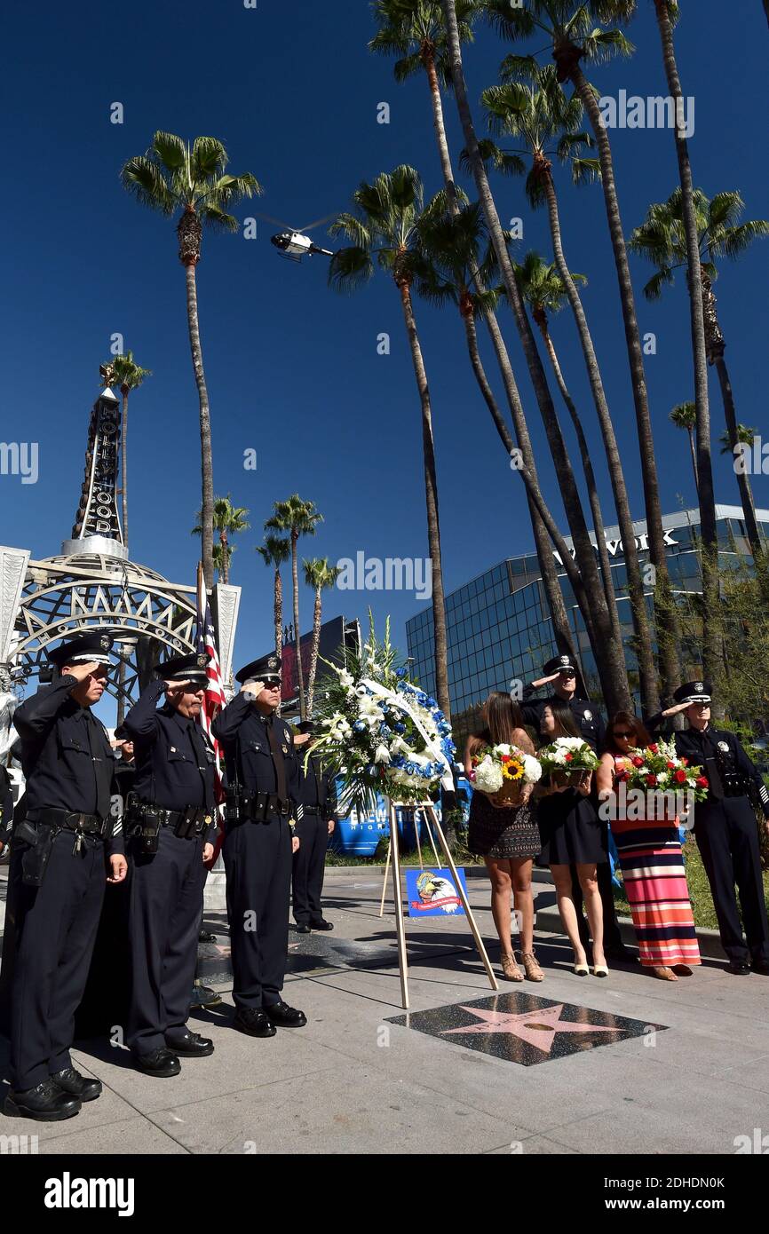The unveiling ceremony of the LAPD Hollywood star honring the Los ...