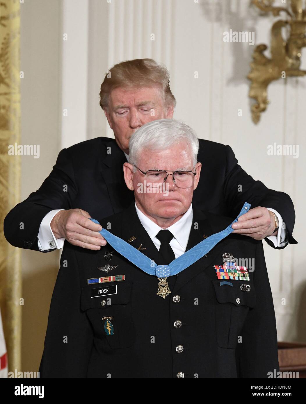 U.S. President Donald Trump presents the Medal of Honor to Vietnam war ...