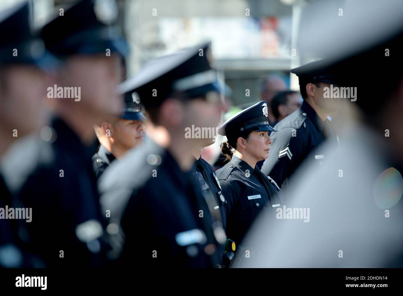 The unveiling ceremony of the LAPD Hollywood star honring the Los ...