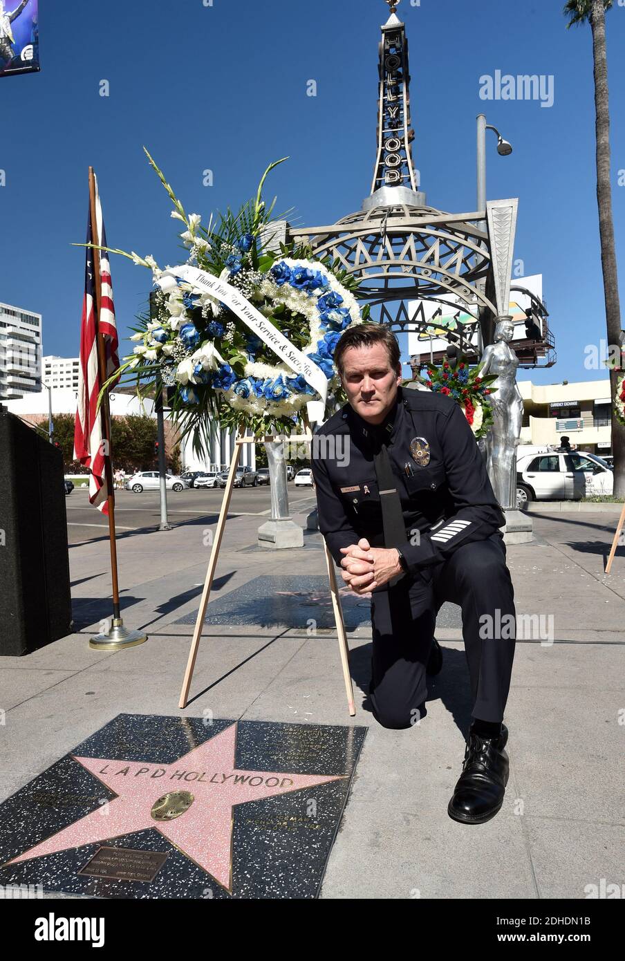 Cory Palka Captain III Hollywood Division attends the unveiling ...