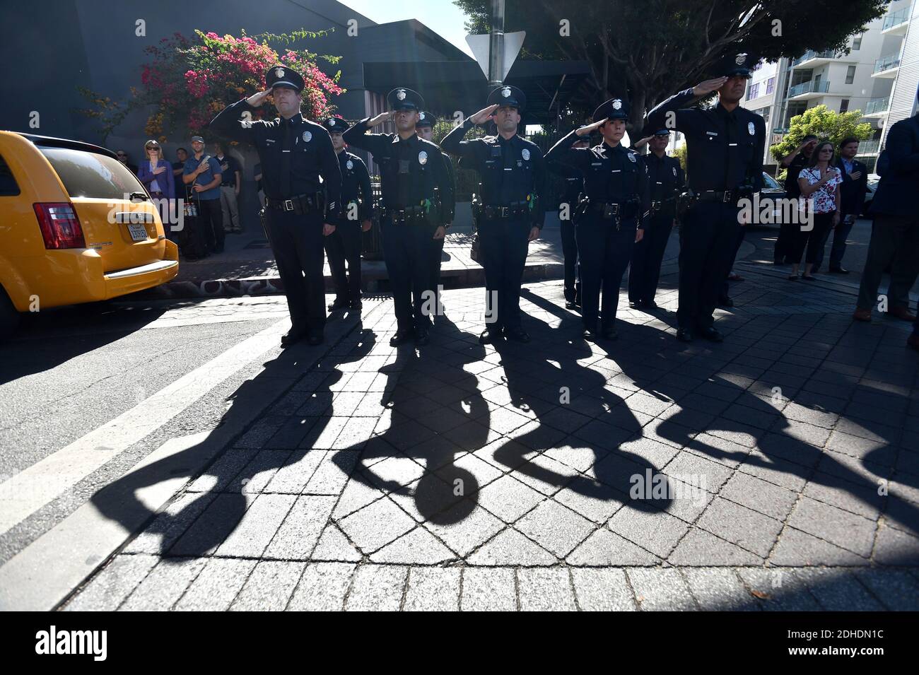 The unveiling ceremony of the LAPD Hollywood star honring the Los ...