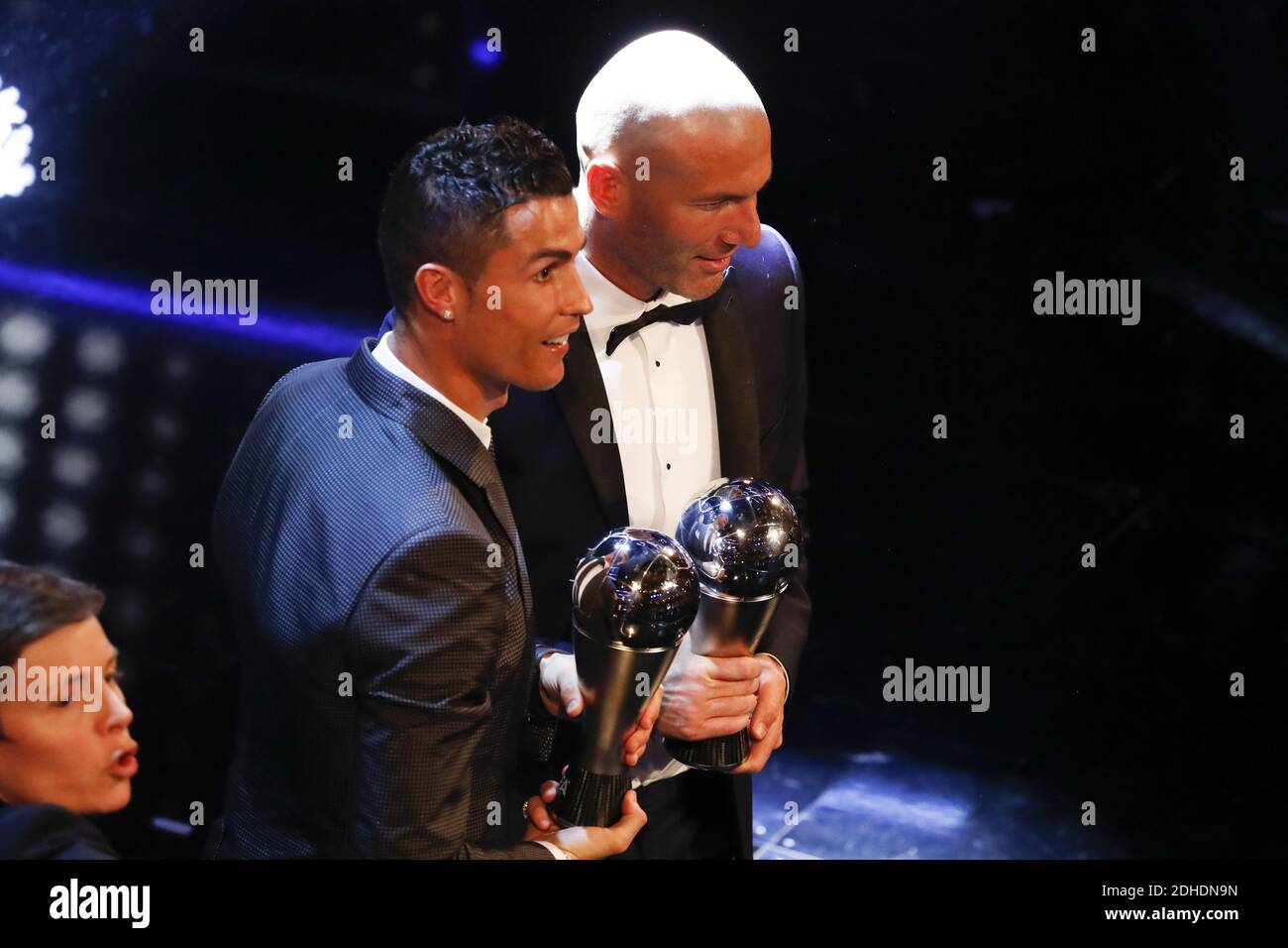 Cristiano Ronaldo receives the Best Player prize from Ronaldo and ...