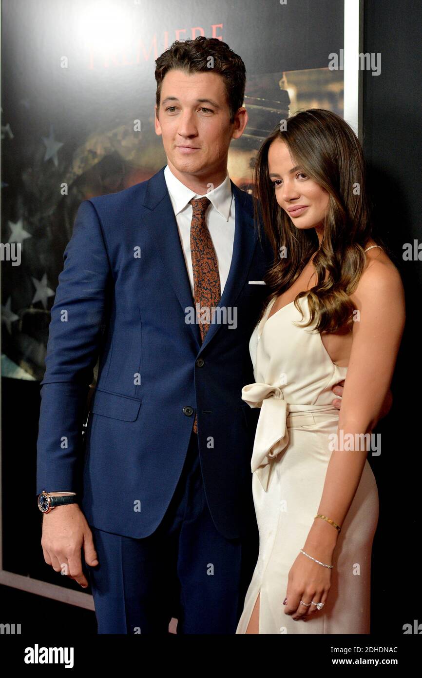 Miles Teller and Keleigh Sperry attend the Thank You for Your Service ...