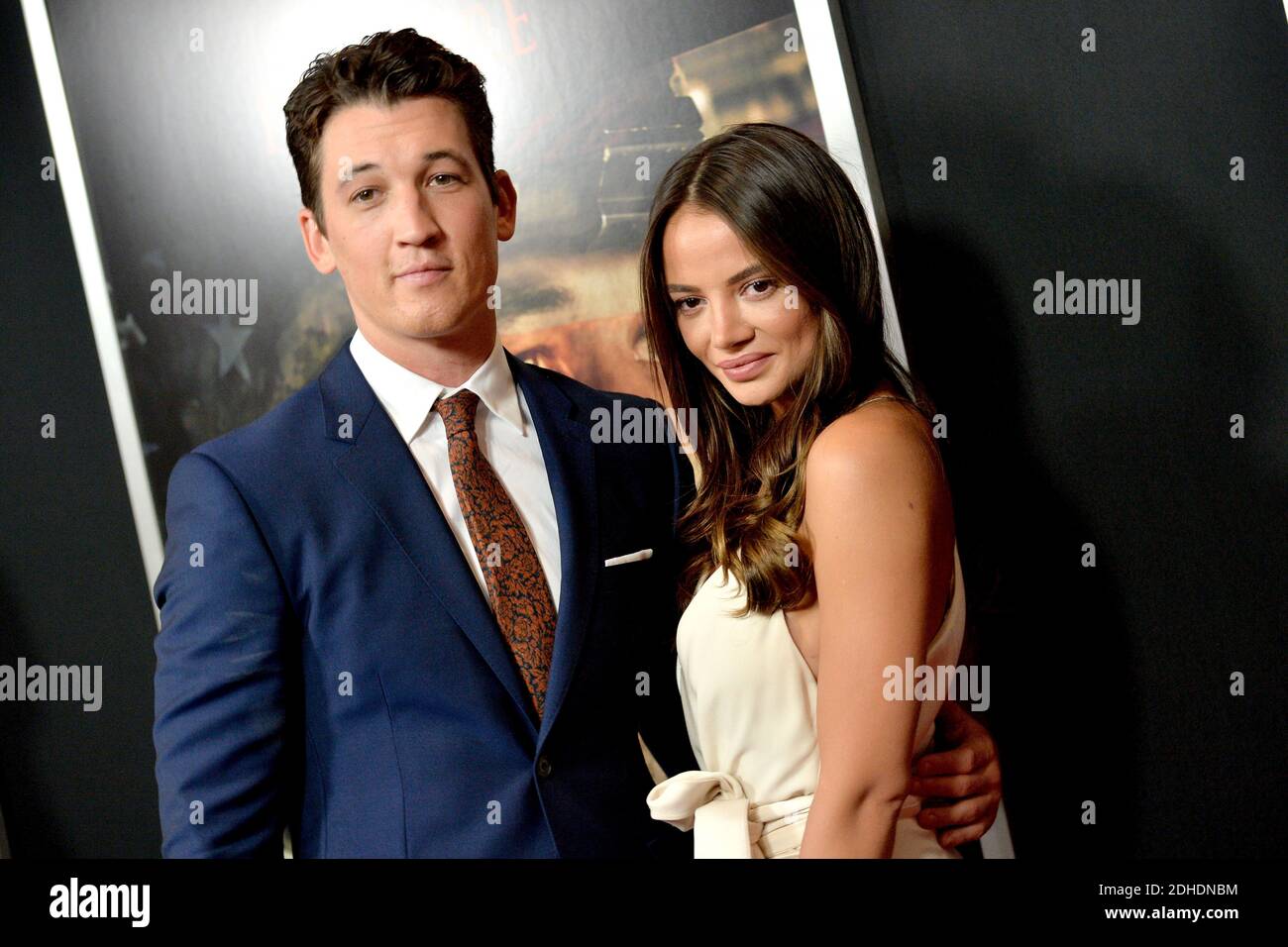 Miles Teller and Keleigh Sperry attend the Thank You for Your Service ...