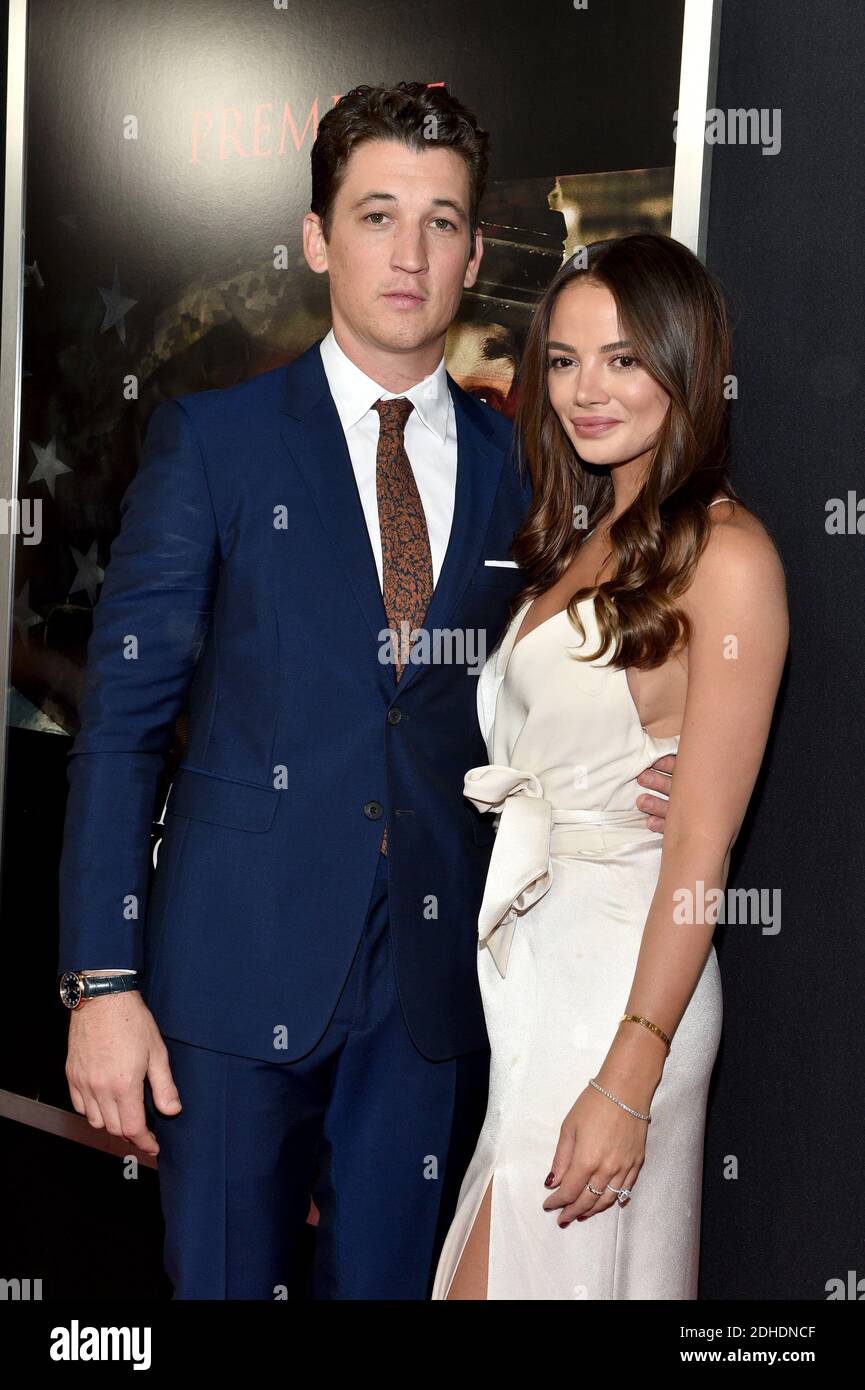 Miles Teller and Keleigh Sperry attend the Thank You for Your Service ...
