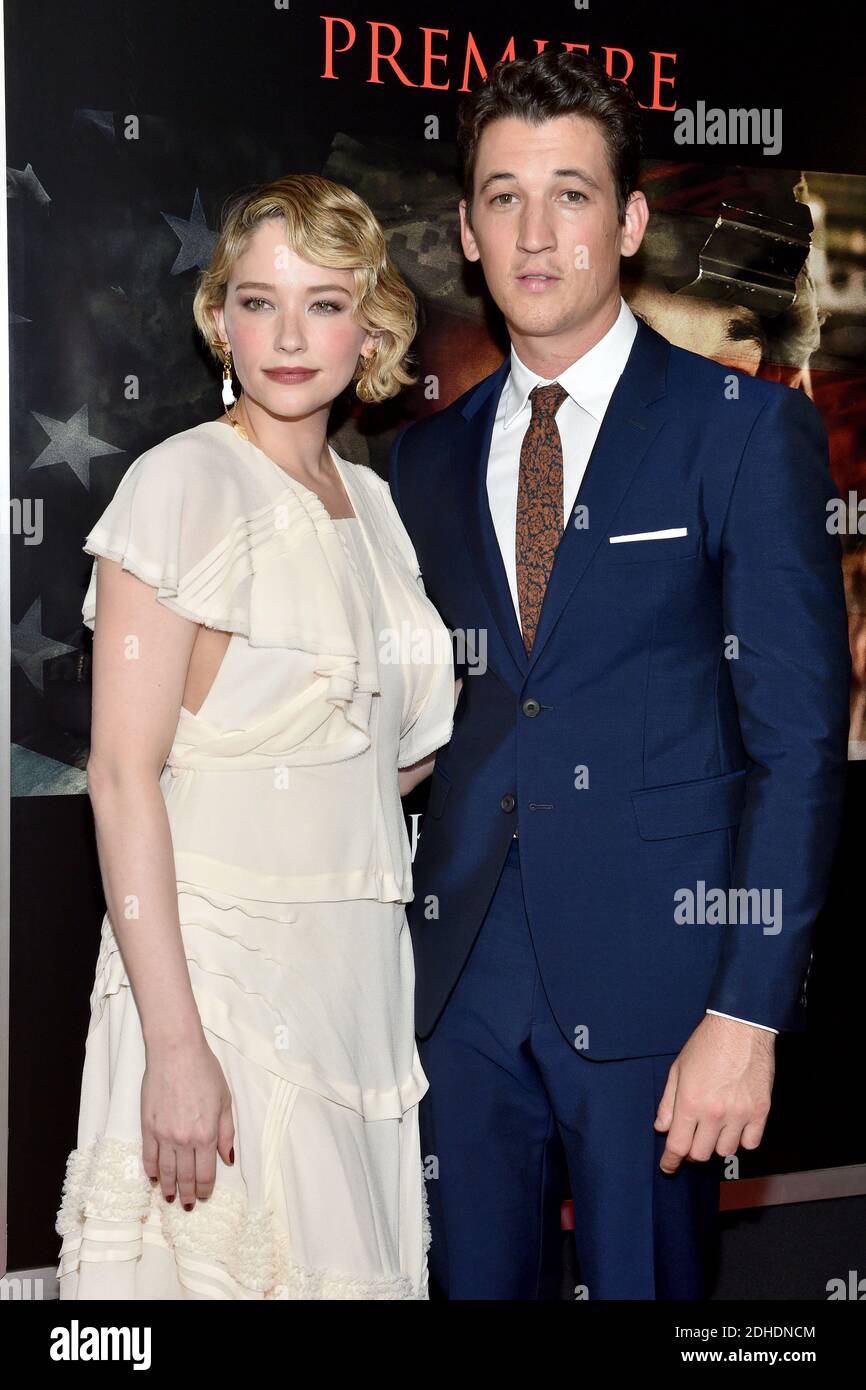 Haley Bennett and Miles Teller attend the Thank You for Your Service ...