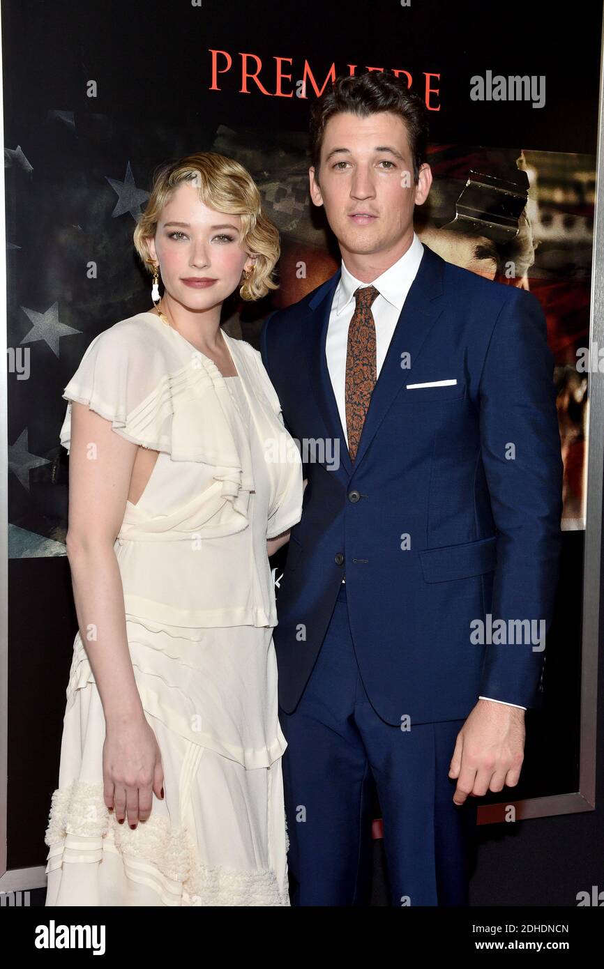 Haley Bennett and Miles Teller attend the Thank You for Your Service ...