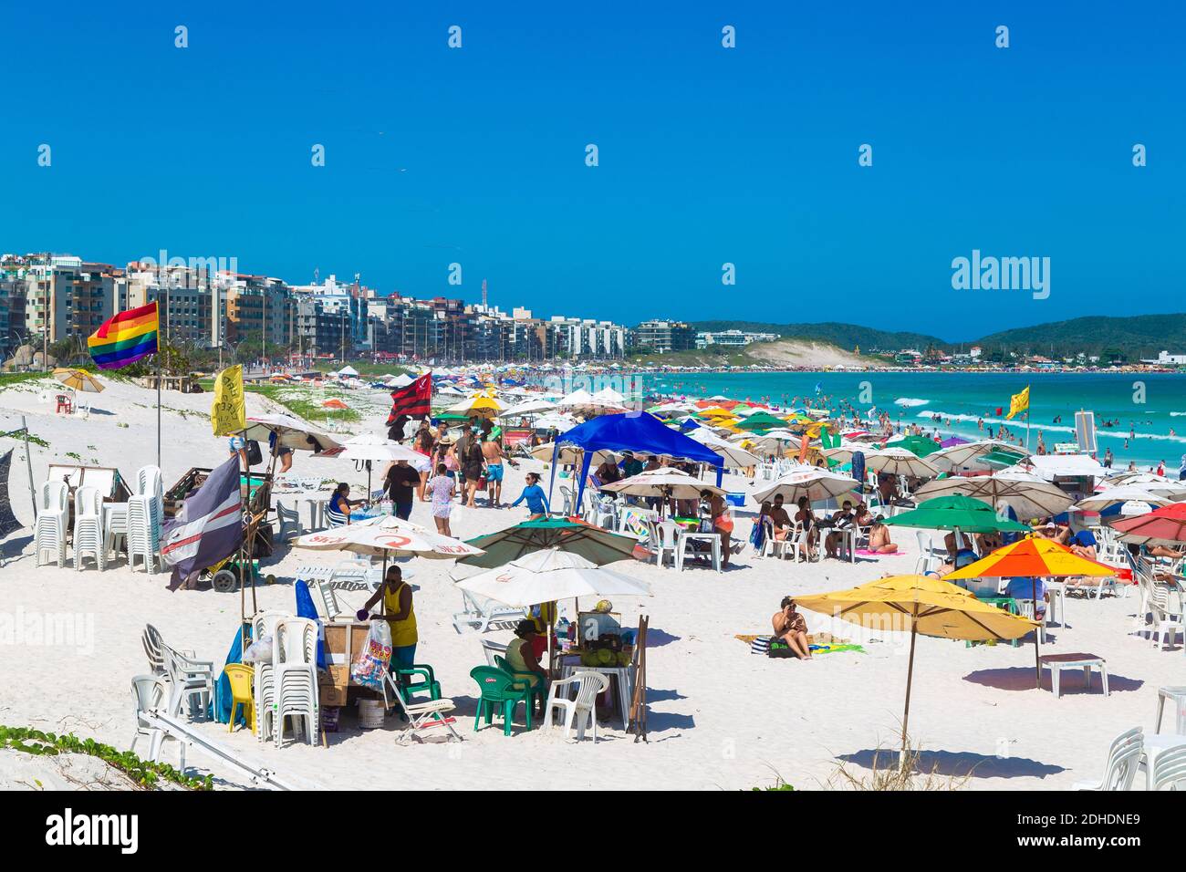 CABO FRIO, RIO DE JANEIRO, BRAZIL - DECEMBER 26, 2019: Panoramic view ...