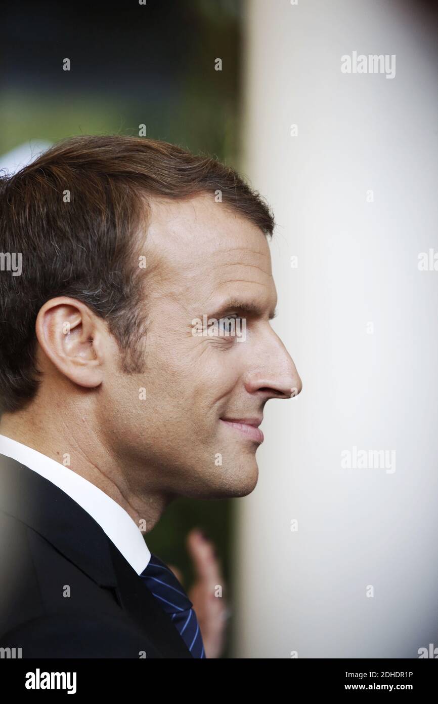 President Emmanuel Macron during the inauguration of the Institute of ...