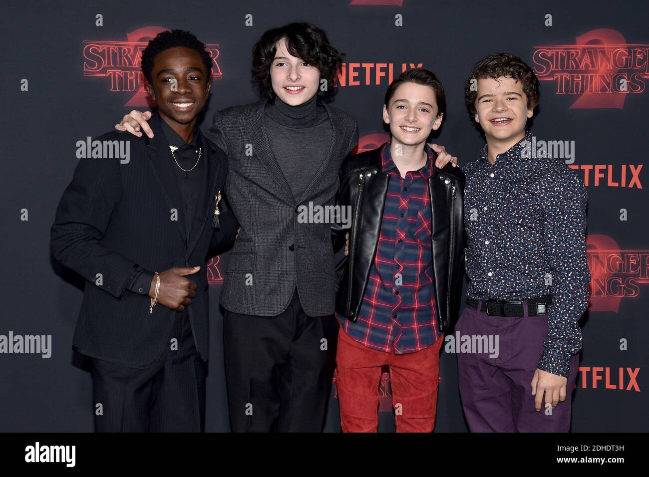 Caleb McLaughlin, Finn Wolfhard, Noah Schnapp, and Gaten Matarazzo ...