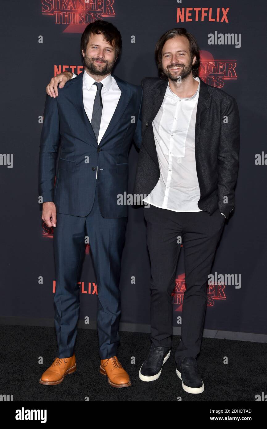 Ross Duffer and Matt Duffer attend the Premiere of Netflix's 'Stranger ...