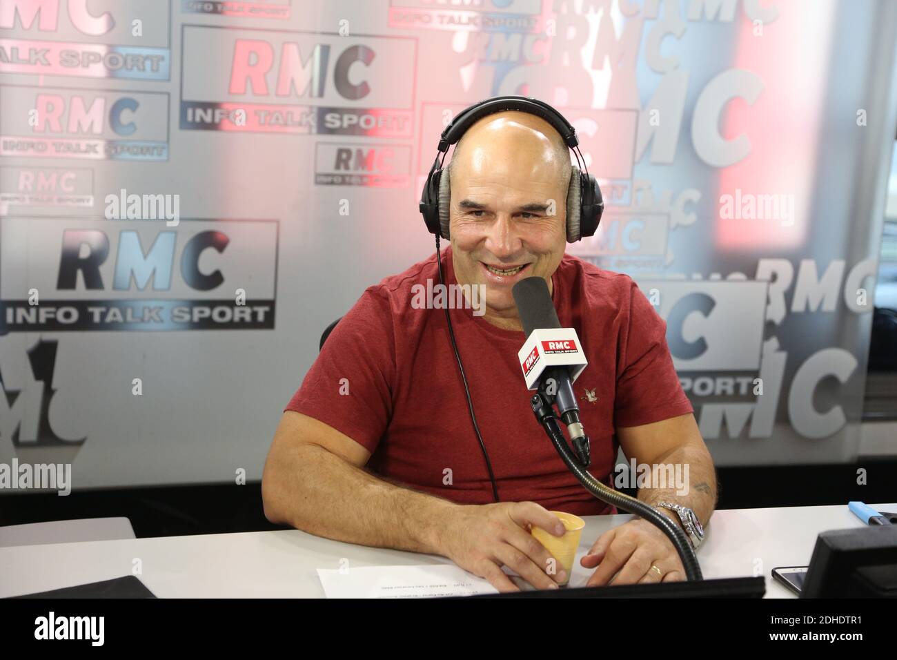 Exclusive - Vincent Moscato on RMC Radio, in Paris, France, on October ...