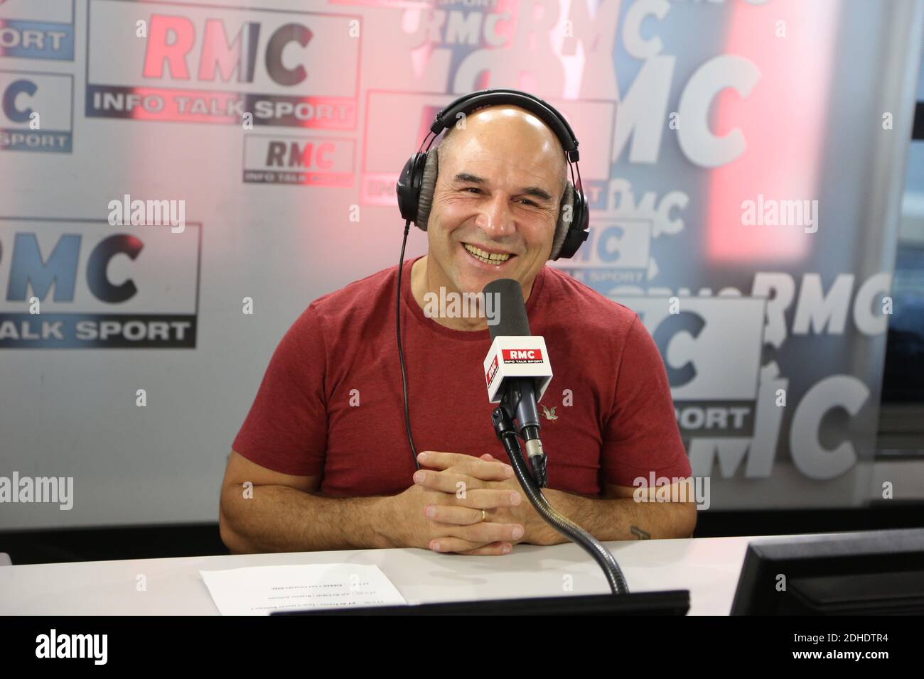 Exclusive - Vincent Moscato on RMC Radio, in Paris, France, on October ...