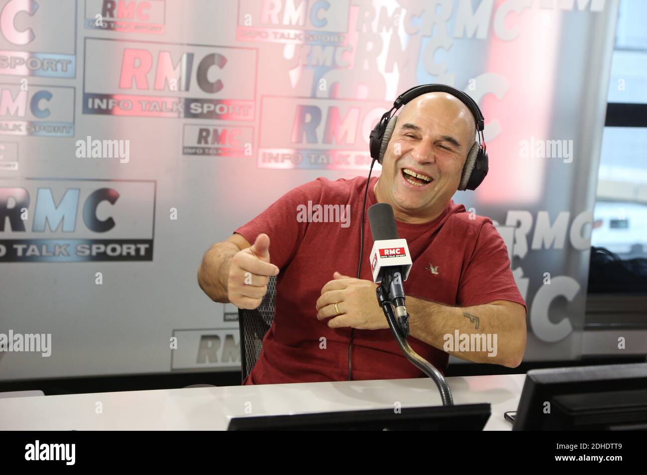 Exclusive - Vincent Moscato on RMC Radio, in Paris, France, on October ...