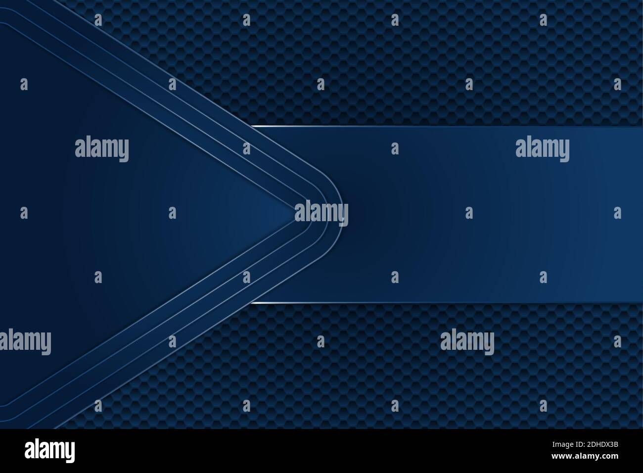 Abstract blue metal hexagon background Stock Vector Images - Alamy