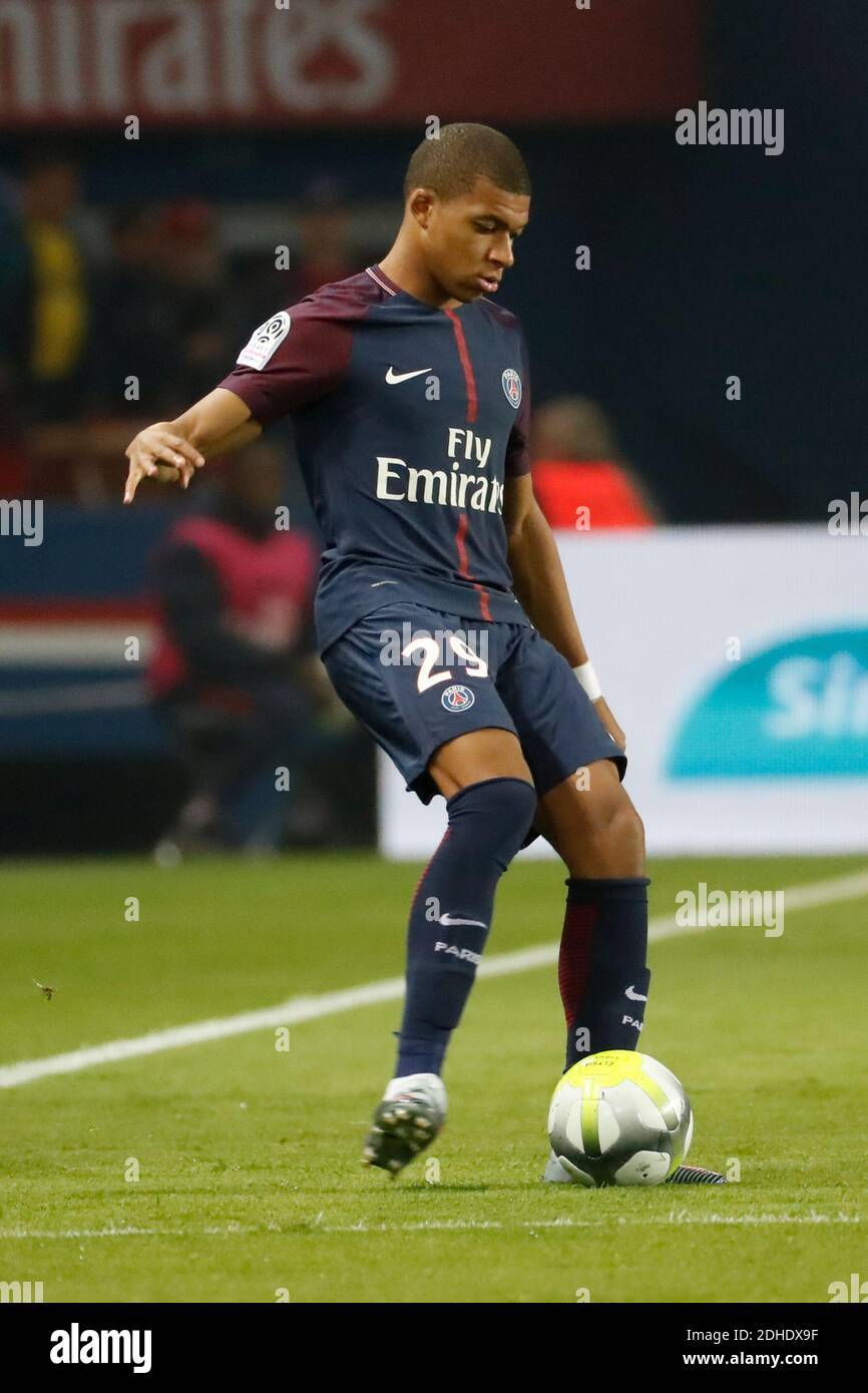 PSG's Kylian Mbappe during the French First League soccer match, PSG vs ...