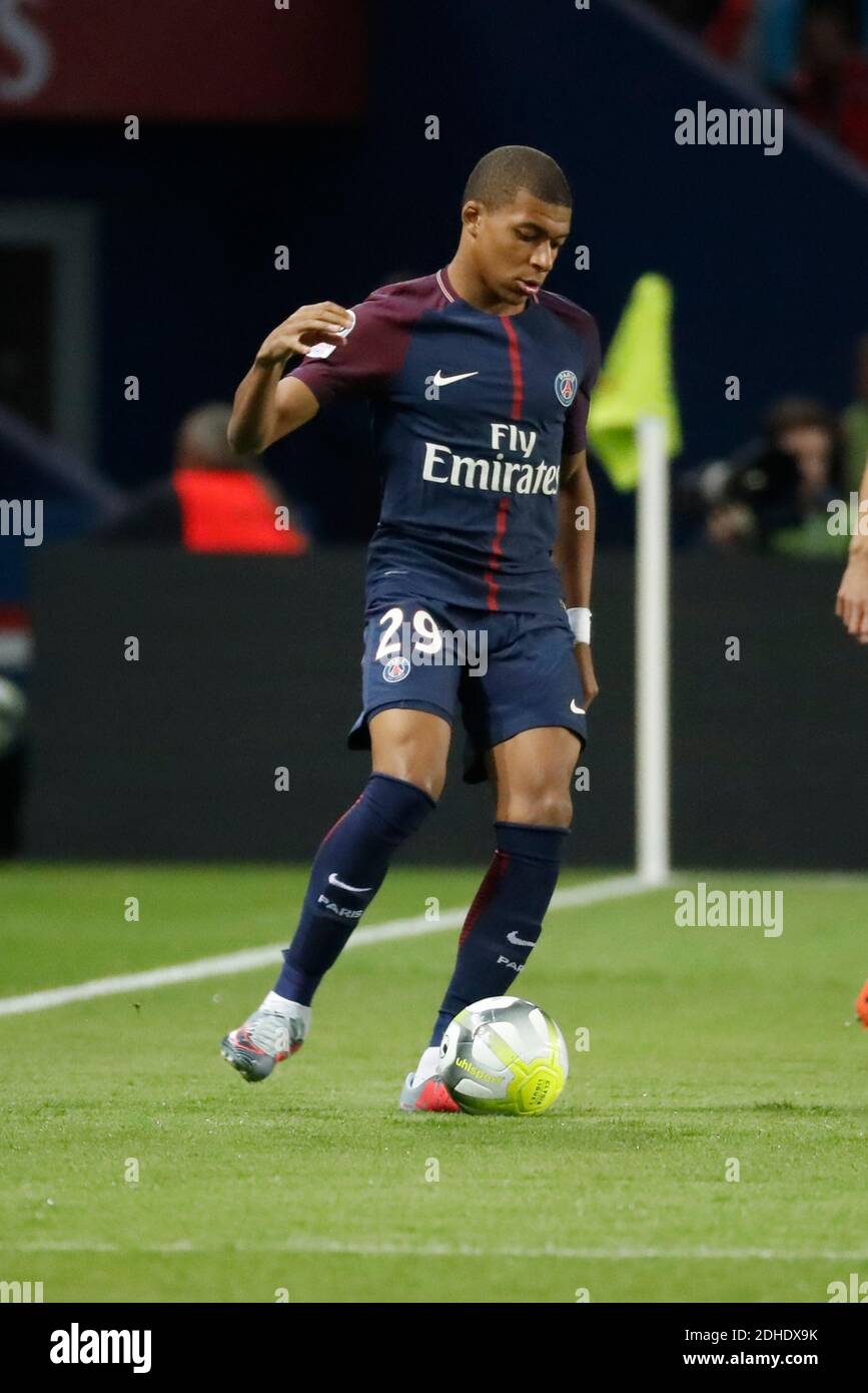 PSG's Kylian Mbappe during the French First League soccer match, PSG vs ...