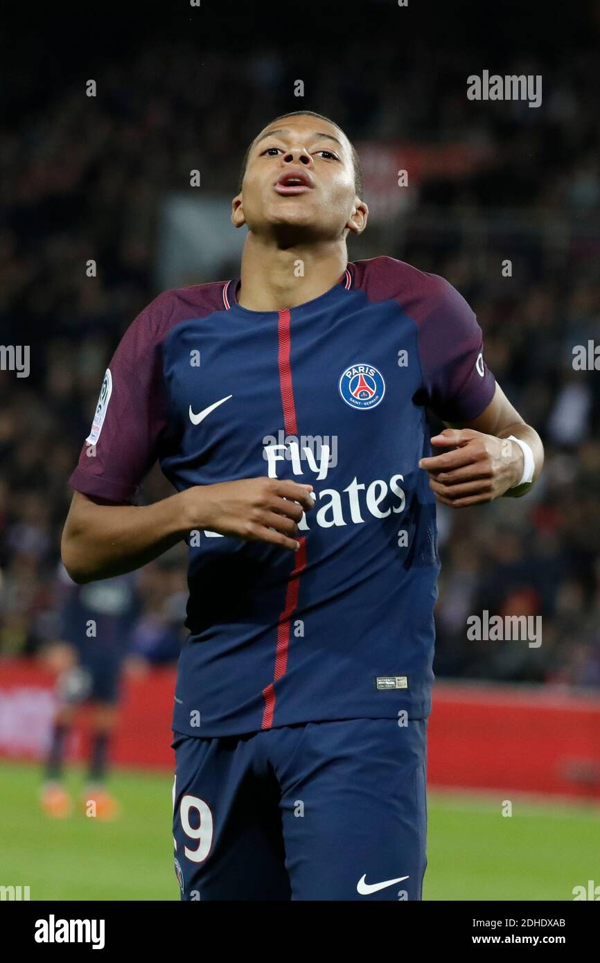 PSG's Kylian Mbappe during the French First League soccer match, PSG vs ...