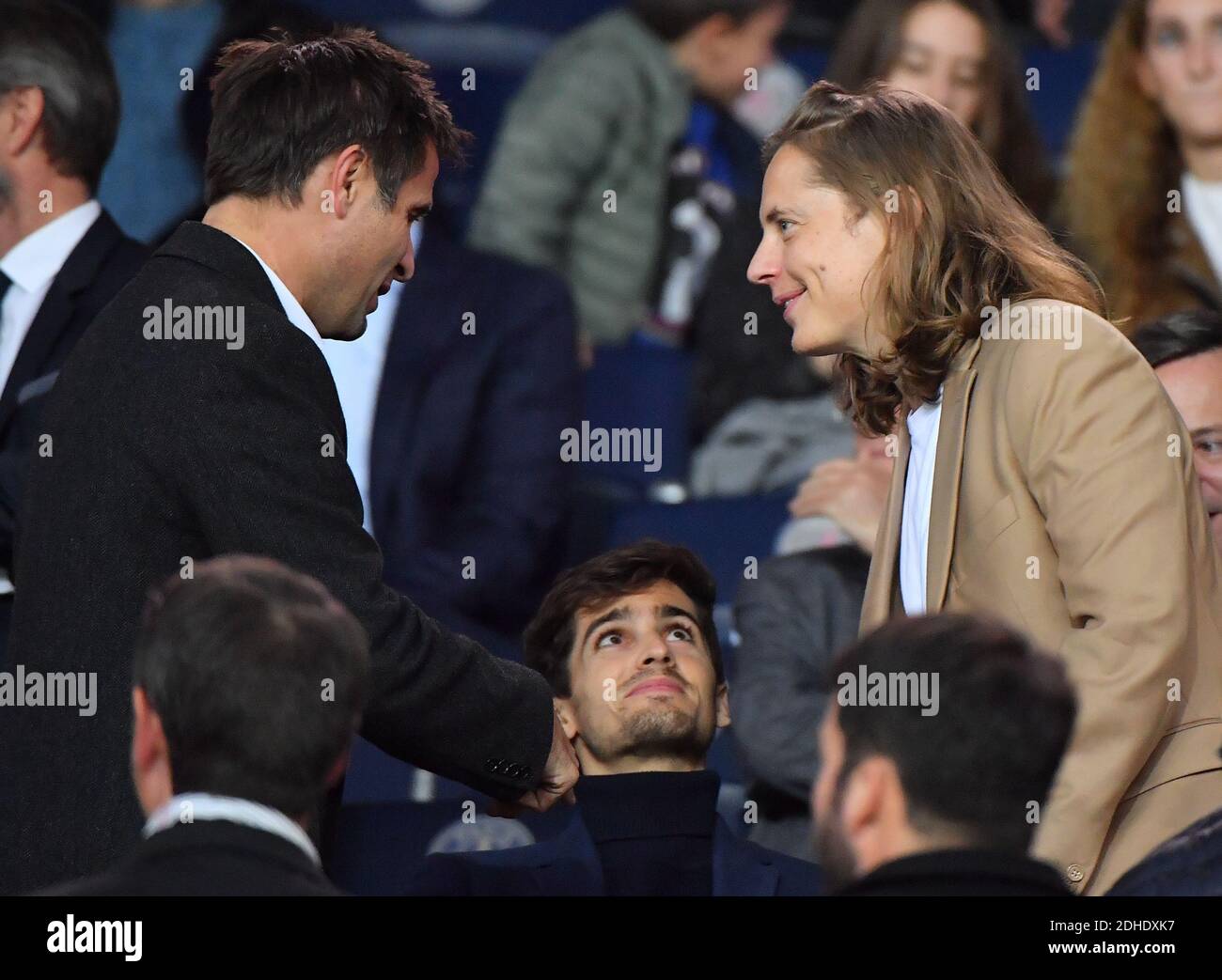 Pierre Sarkozy during the French First League soccer match, PSG vs Nice ...