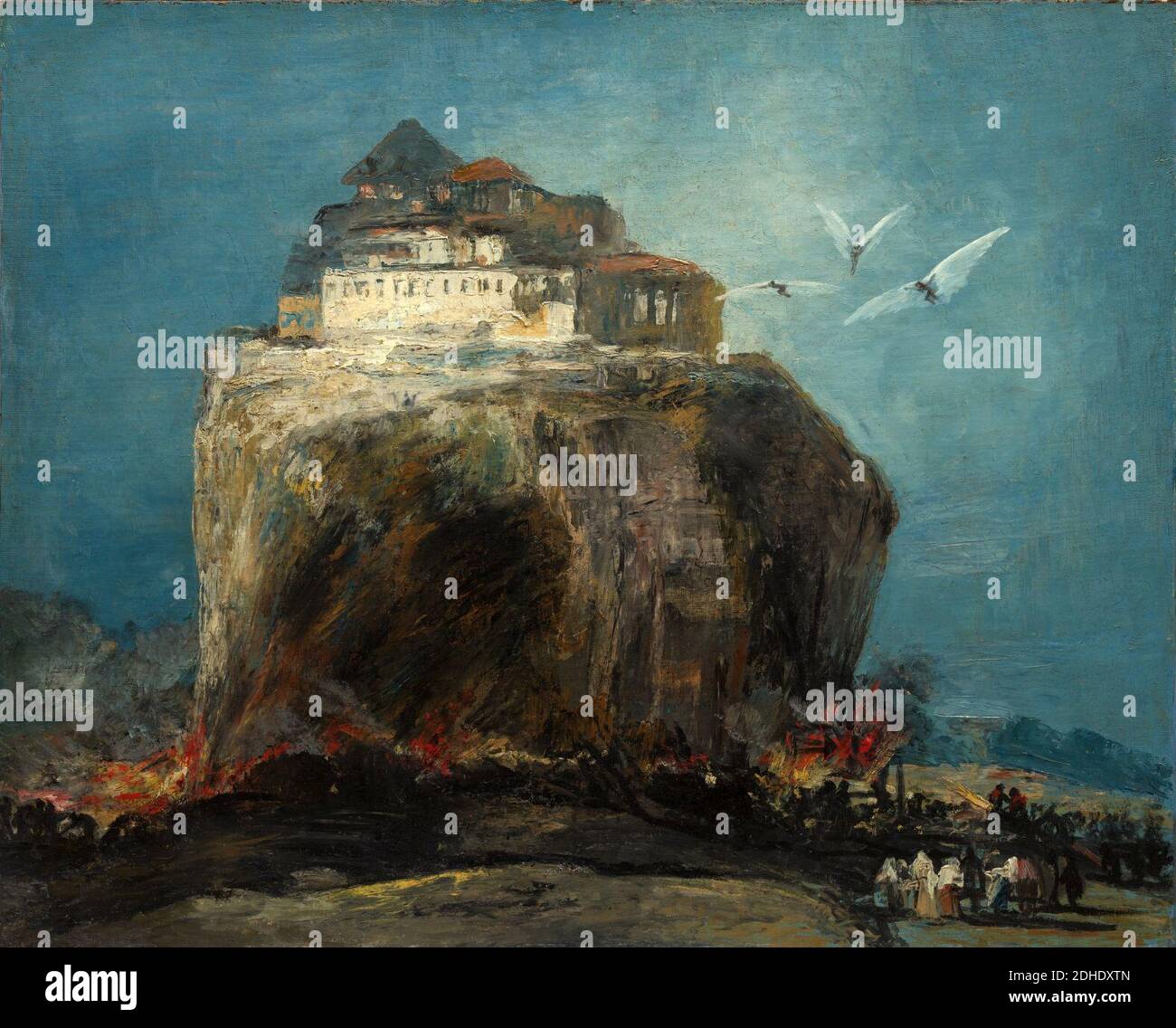 La ciudad sobre la roca, por Eugenio Lucas Velázquez Stock Photo - Alamy