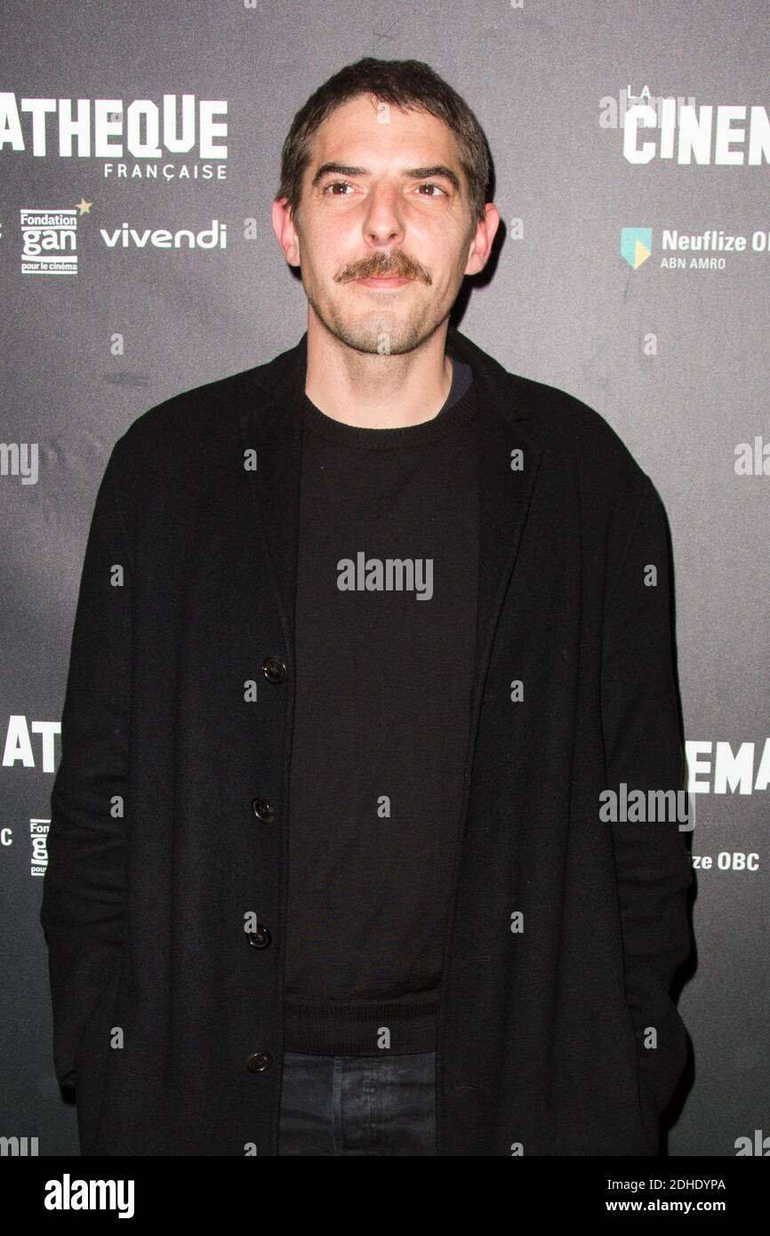 Damien Bonnard arriving at a photocall of Polanski's movie 'Based on a ...