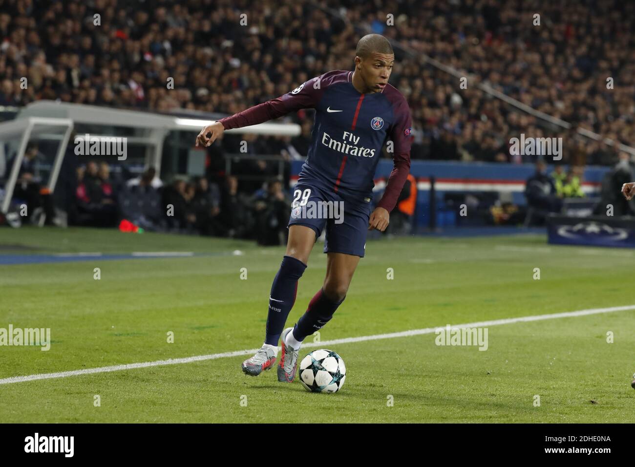 PSG's Kylian Mbappe during the Group stage -Group B- of the Champion's ...