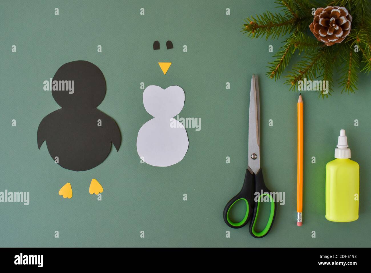 Paper crafts for preschoolers. Needlework with children Stock Photo - Alamy