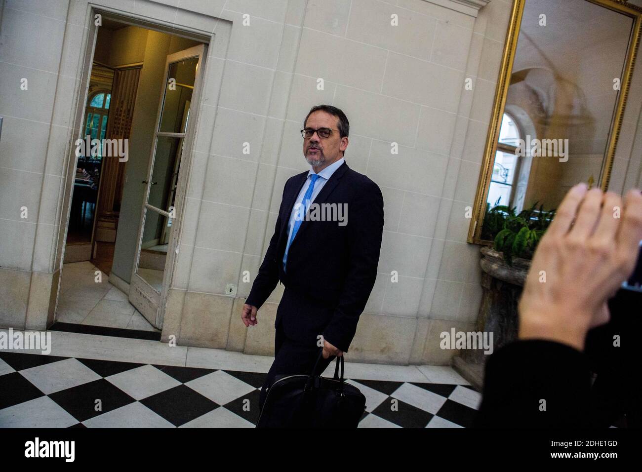 Philippe Dunoyer from the Comity of the Noumea Accord arrives at The ...