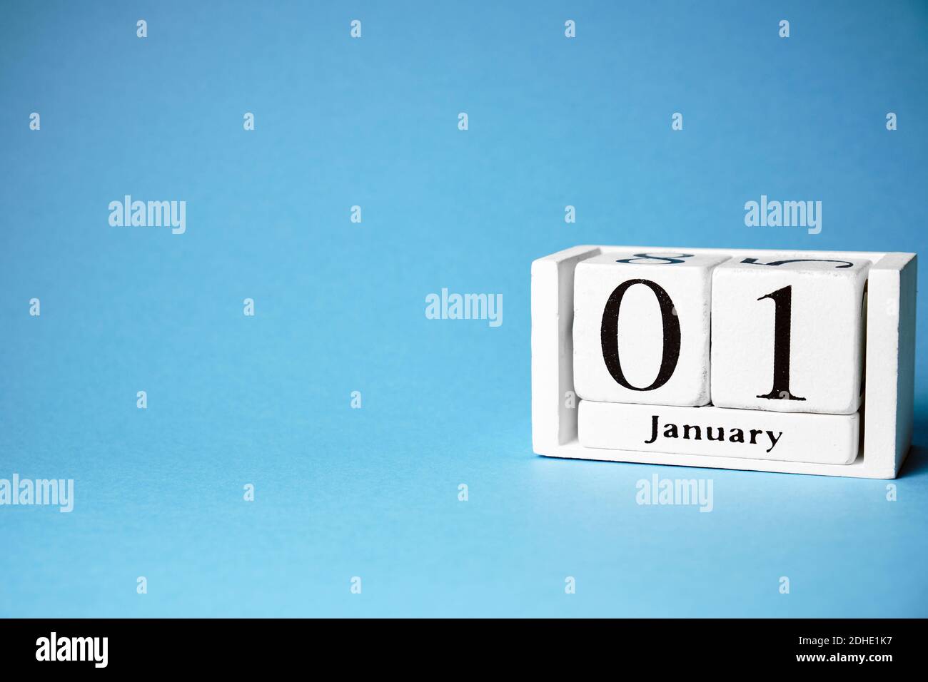 first day of winter month calendar january with copy space Stock Photo ...