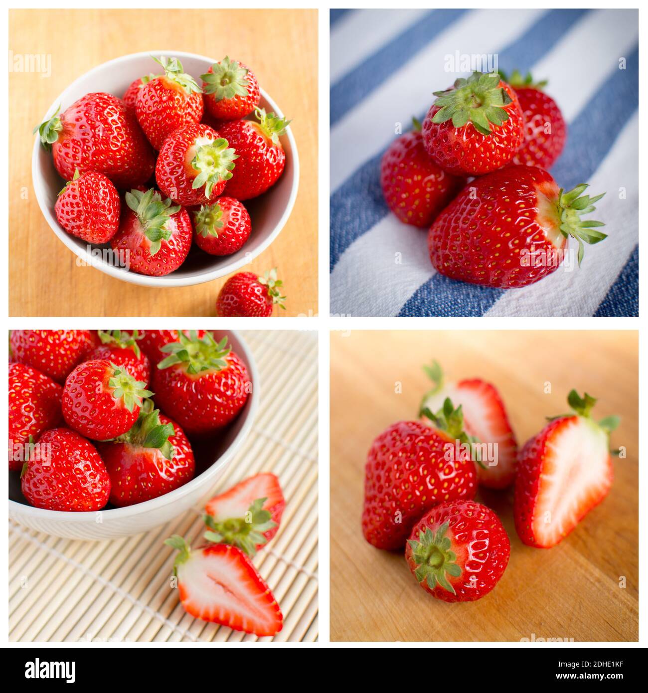 Sliced fresh strawberries Cut Out Stock Images & Pictures - Alamy