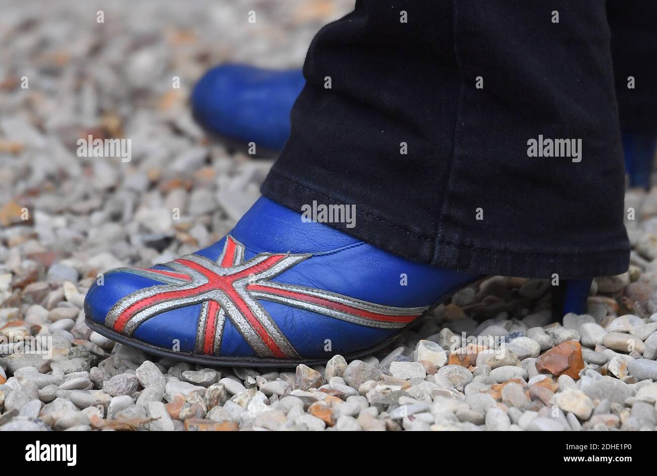 The shoes of President Macron's special advisor in communication Sybeth ...