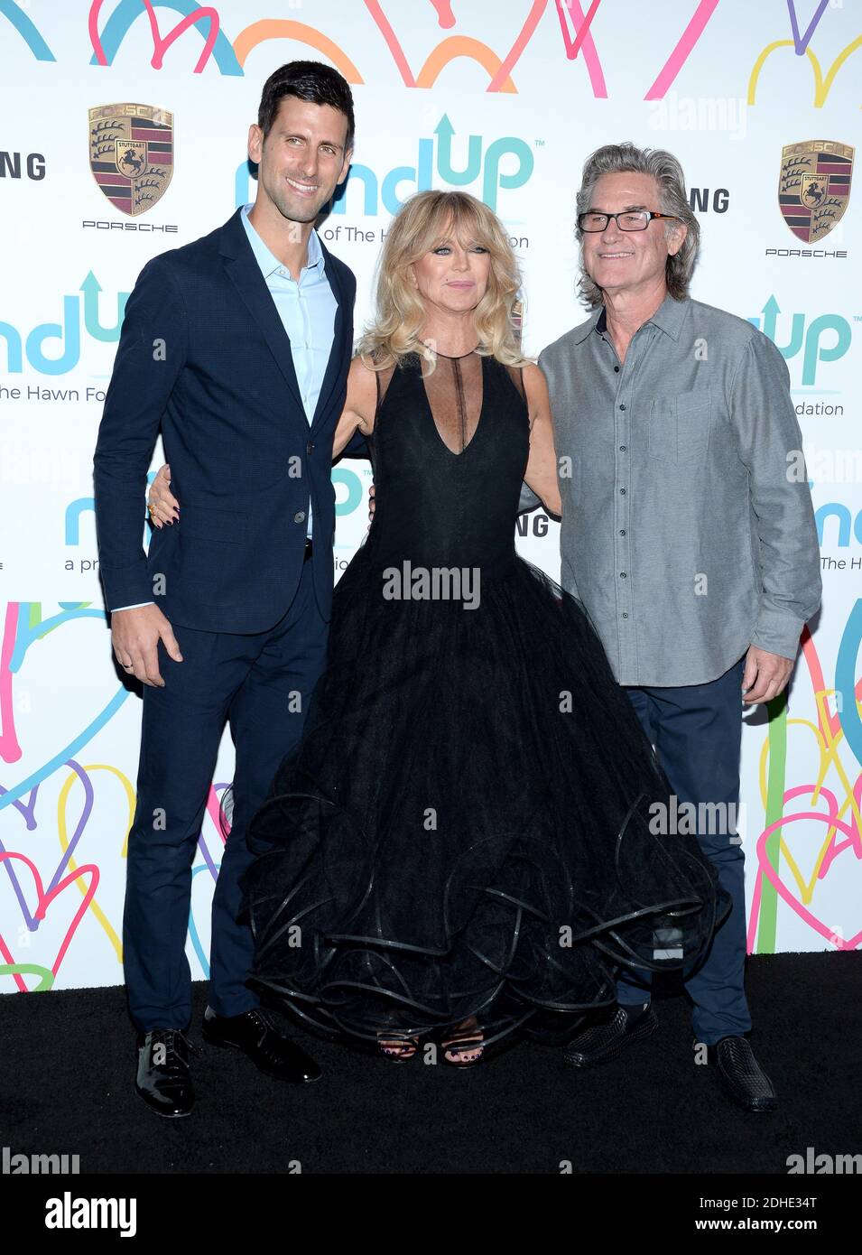 Novak Djokovic, Goldie Hawn and Kurt Russell attend Goldie's Love In ...
