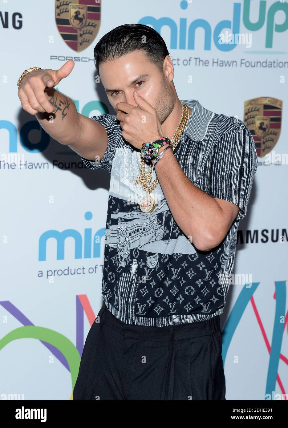 Alec Andon aka Alec Monopoly attends Goldie's Love In For Kids at Ron ...